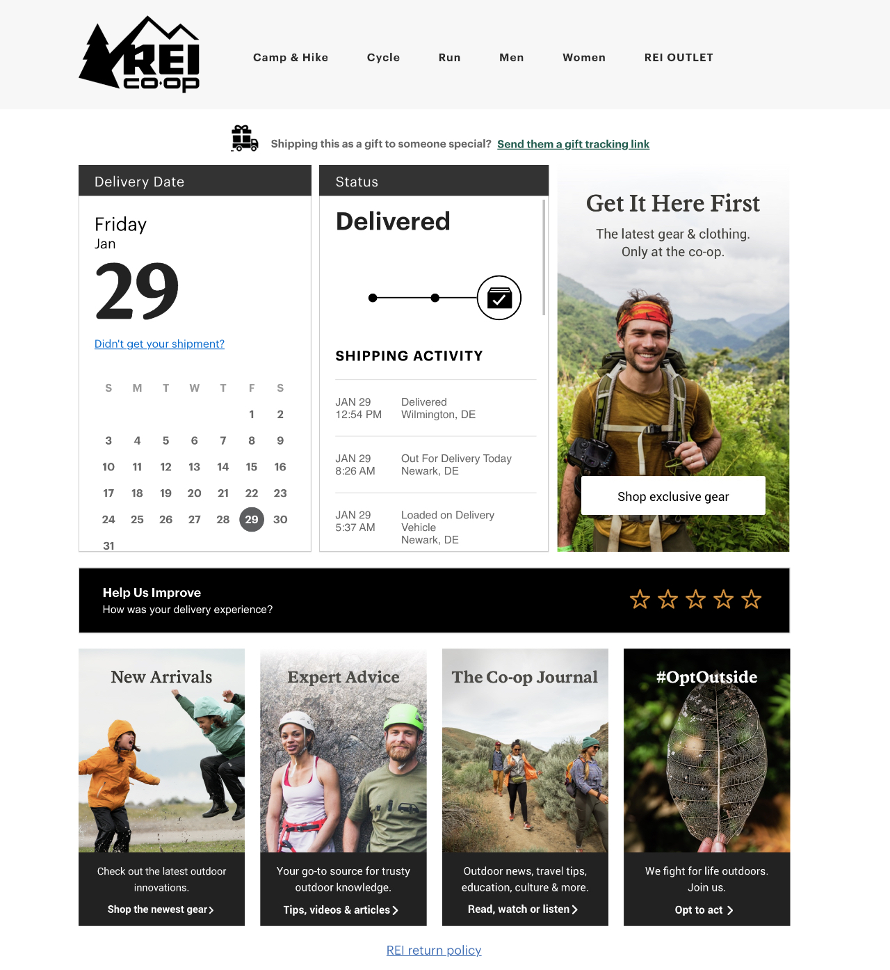 REI UX & Post Purchase Experience Review - WeSupply | Labs