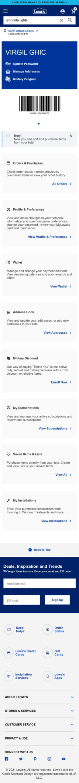 Lowe's UX & Post Purchase Experience Review - WeSupply | Labs