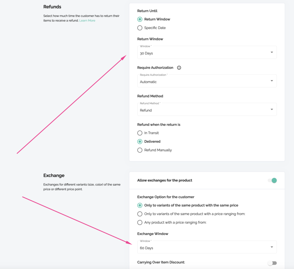 Return Policy: Allow exchanges after return window expires