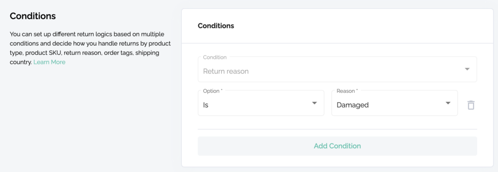 Return Policy to Collect returned product image and feedback