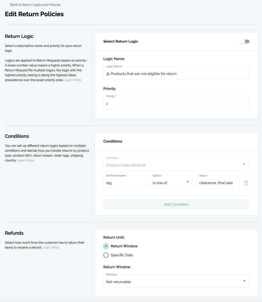 Return Policy: Sale Items are not eligible for return